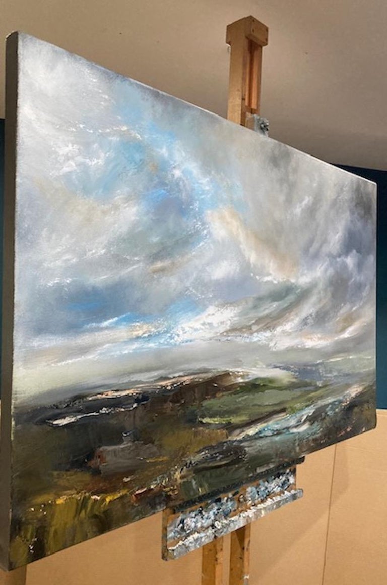 Helen Howells - Valley Song, Welsh Landscape Painting, Expressionist ...