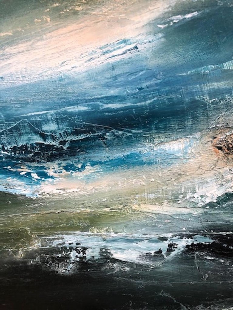 Helen Langfield - Asperous Shoreline, Seascape Art, Landscape Painting ...