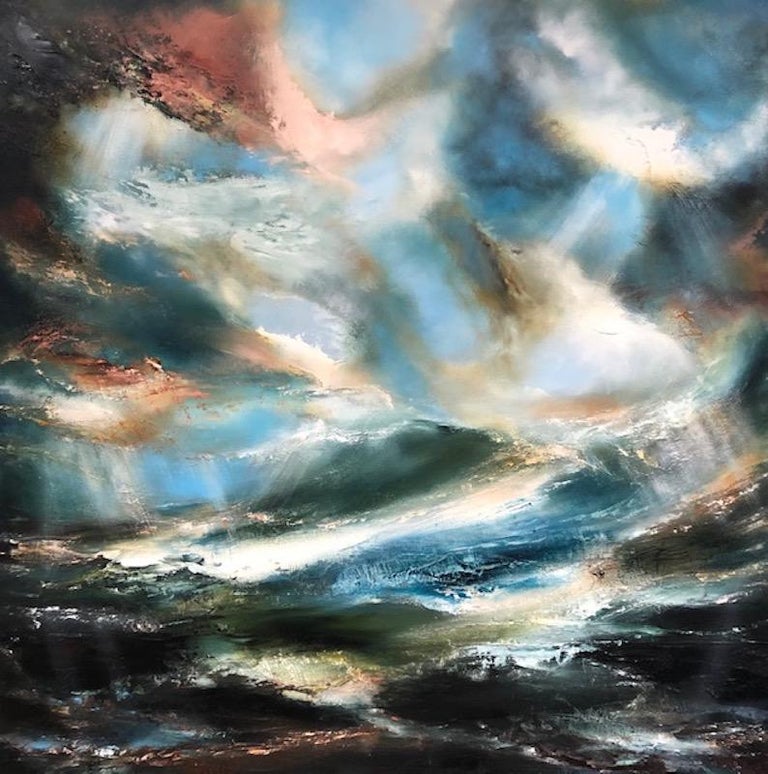 Helen Langfield - Asperous Shoreline, Seascape Art, Landscape Painting ...
