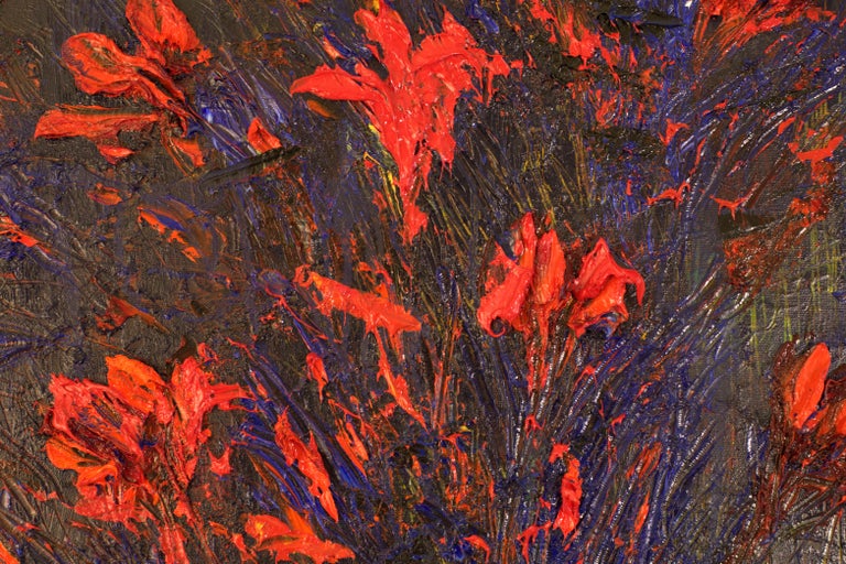 Helen Petri - Purple Rain - heavy oil impasto impressionist artwork ...