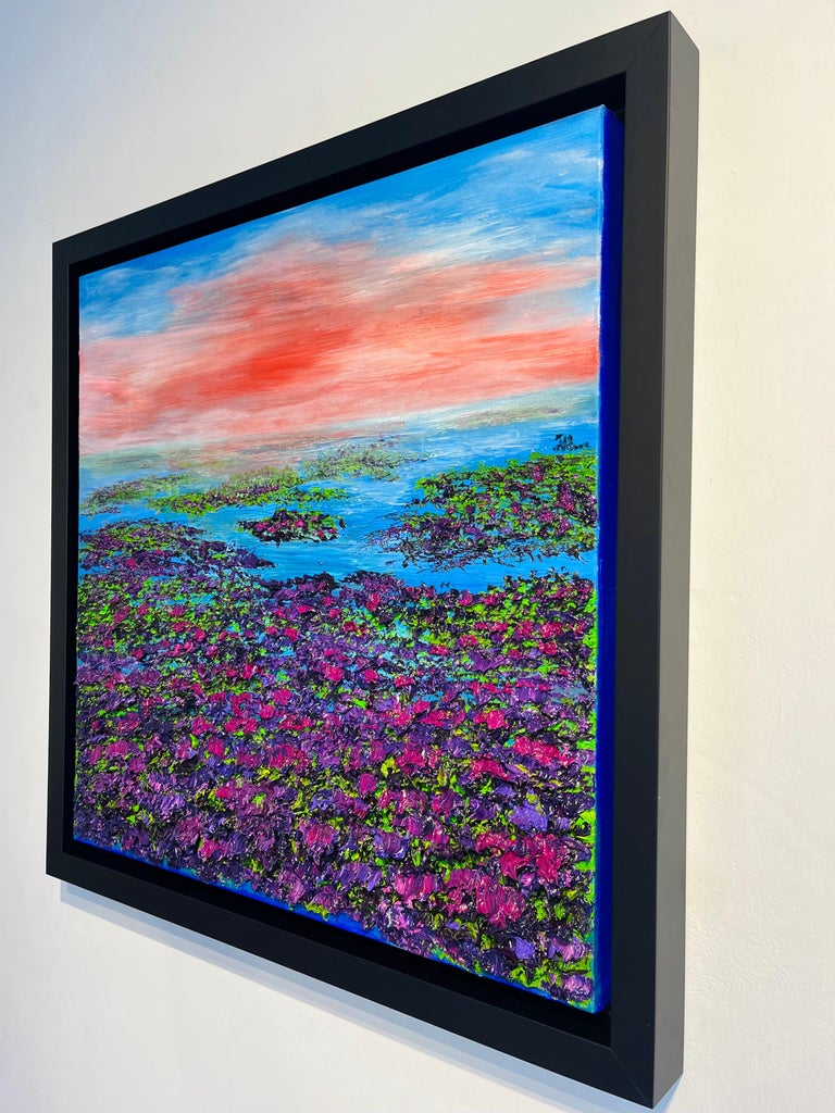 Helen Petri - Sunset Silhouette - impasto impressionist artwork ...