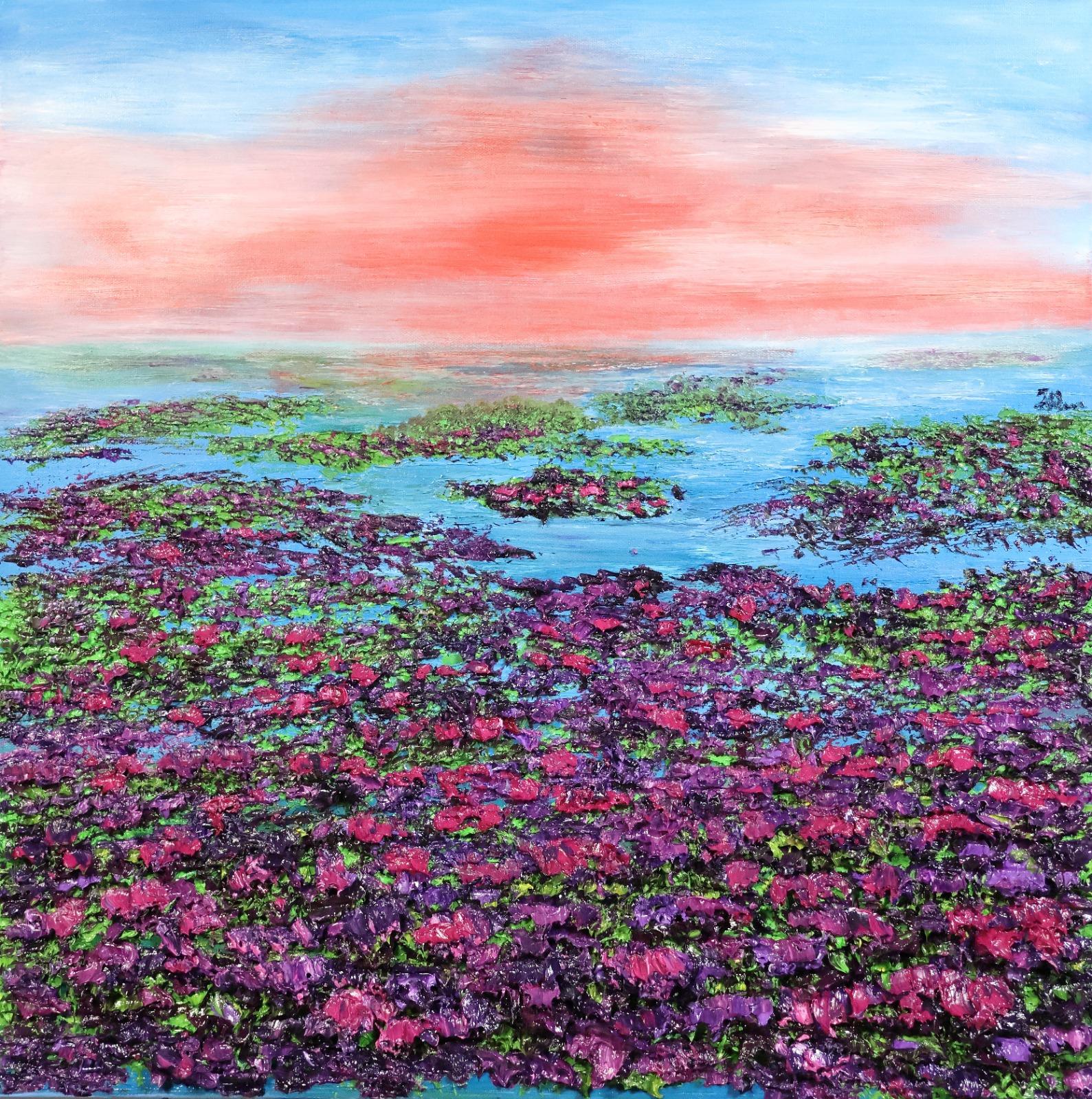 Helen Petri - A Summer Day - floral impasto impressionist artwork ...
