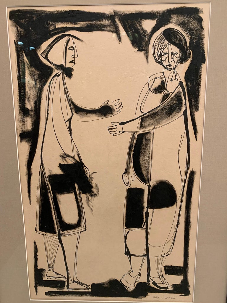 Helen Webber Original Painting in Gallery Frame For Sale at 1stDibs