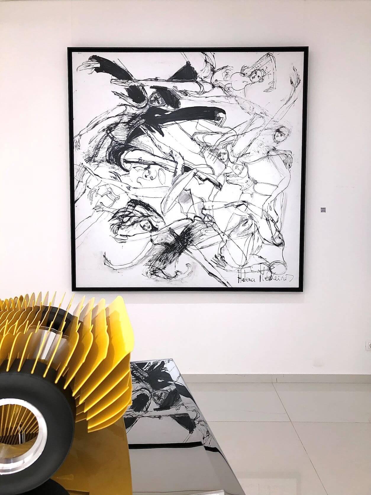 Helena de Medeiros - Wonderland I - China Ink on canvas, 2022 For Sale ...