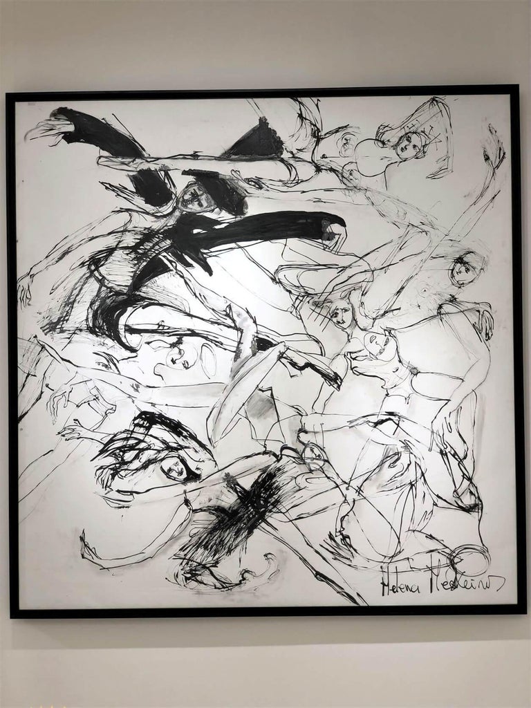 Helena de Medeiros - Wonderland I - China Ink on canvas, 2022 For Sale ...