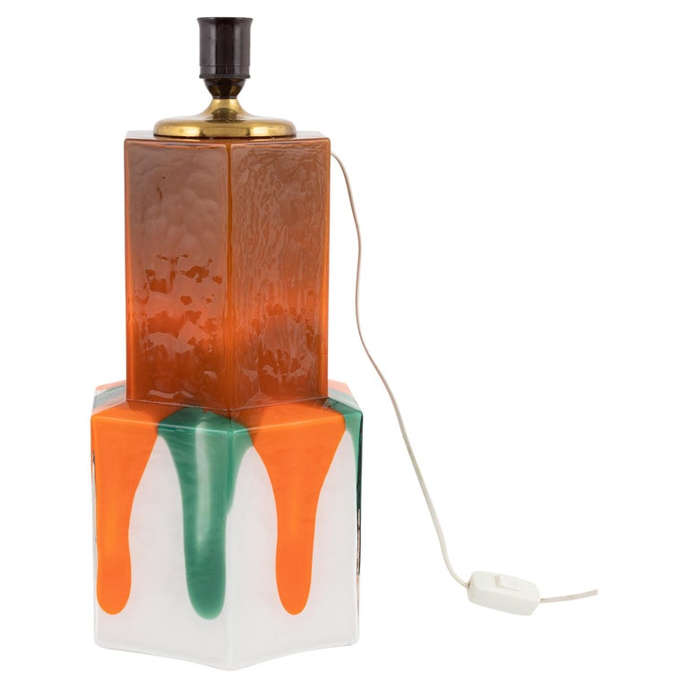 Helena Tynell table lamp in glass for Flygsfors Sweden 1960's For Sale ...