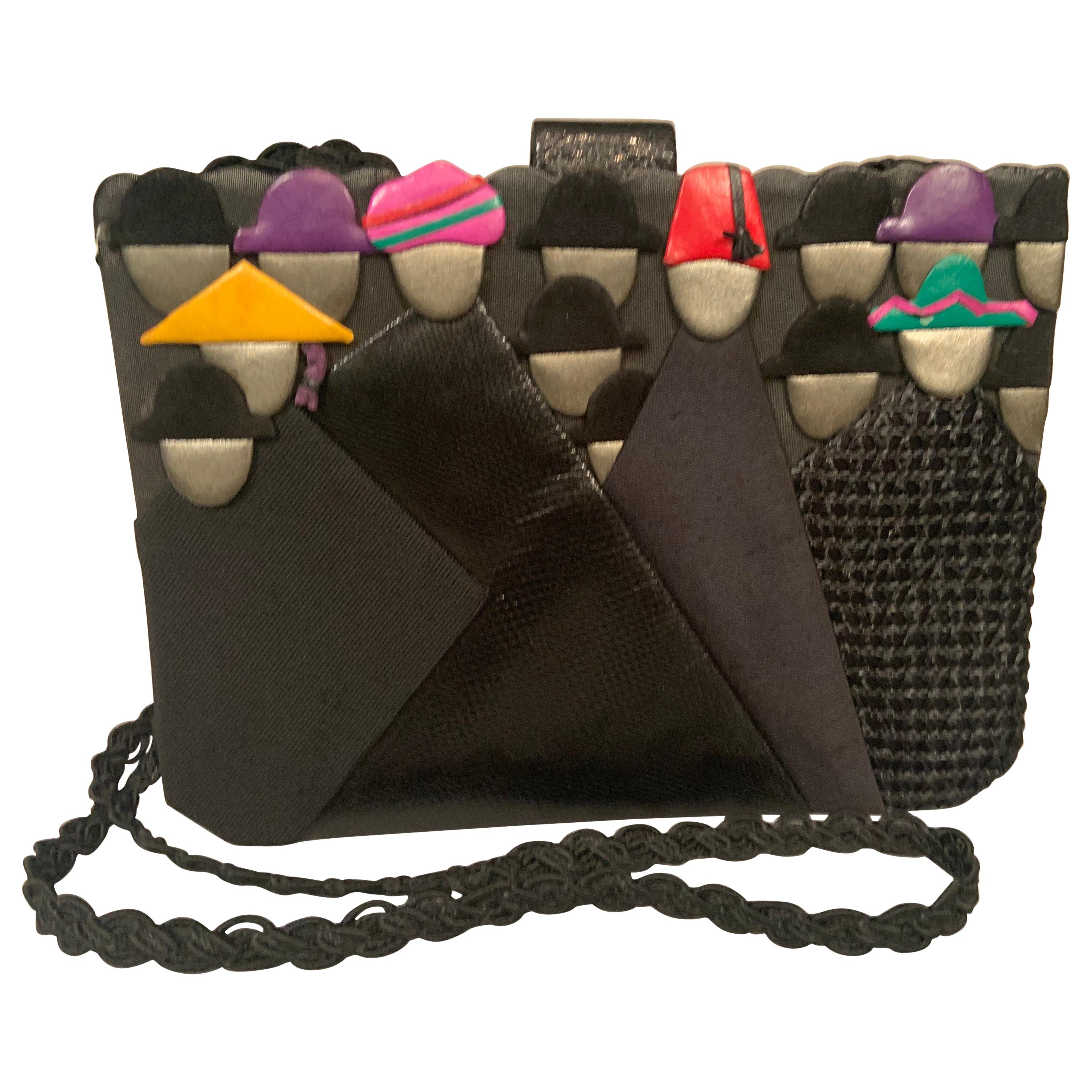 Chanel Black and White Rare Round Chain Bag at 1stDibs | white chanel ...