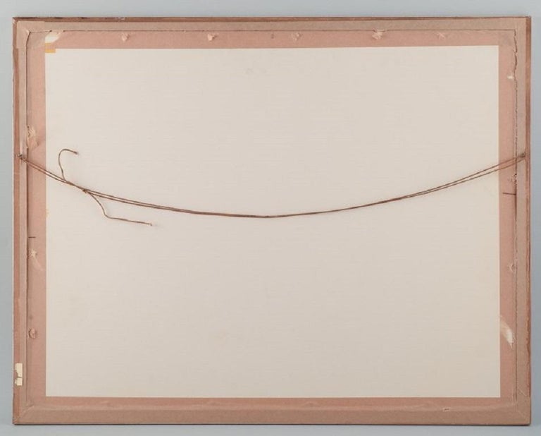 Helge Ernst '1916-1991', Test Print on Paper, Modernist Composition For ...