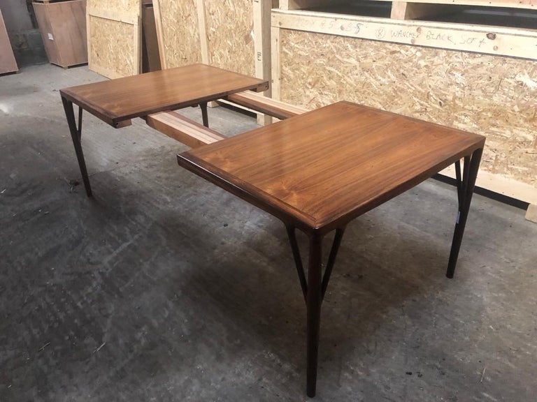 Helge Vestergaard Jensen Rosewood Dining Table For Sale at 1stDibs