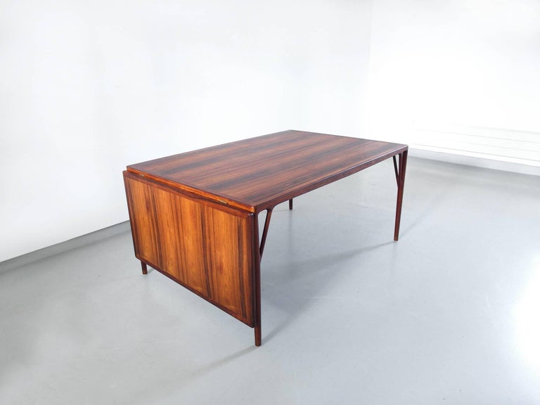 Helge Vestergaard Jensen Sculptural Dining Table with Extension ...