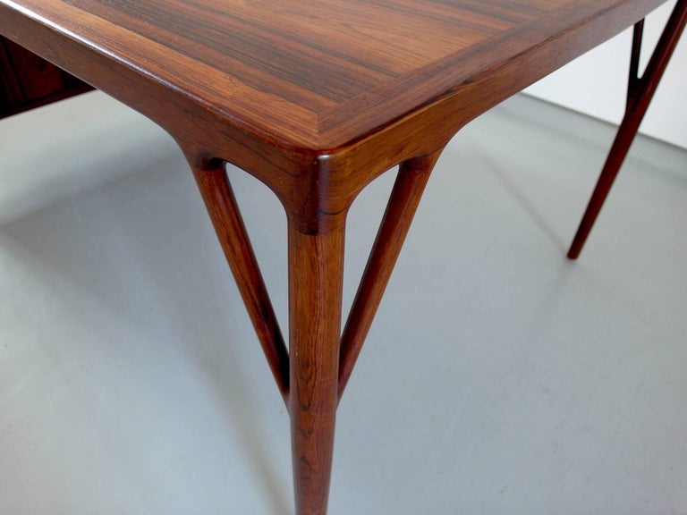 Helge Vestergaard Jensen Sculptural Dining Table with Extension ...