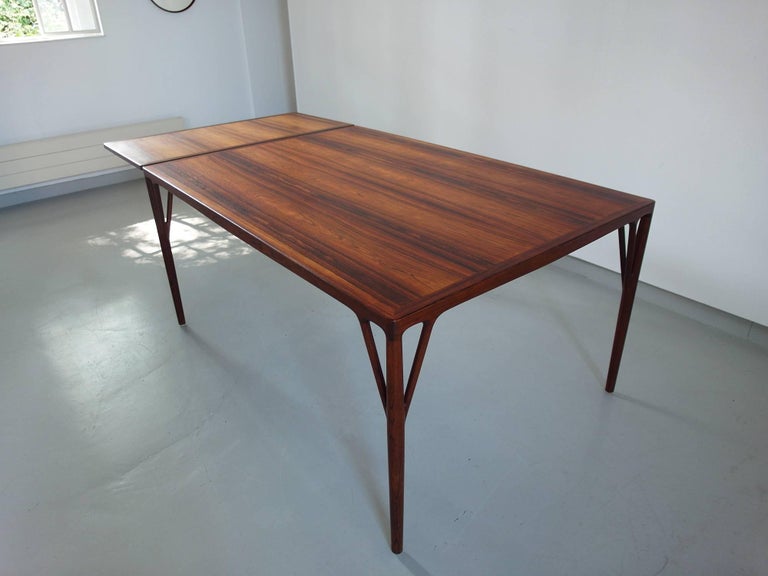 Helge Vestergaard Jensen Sculptural Dining Table with Extension ...