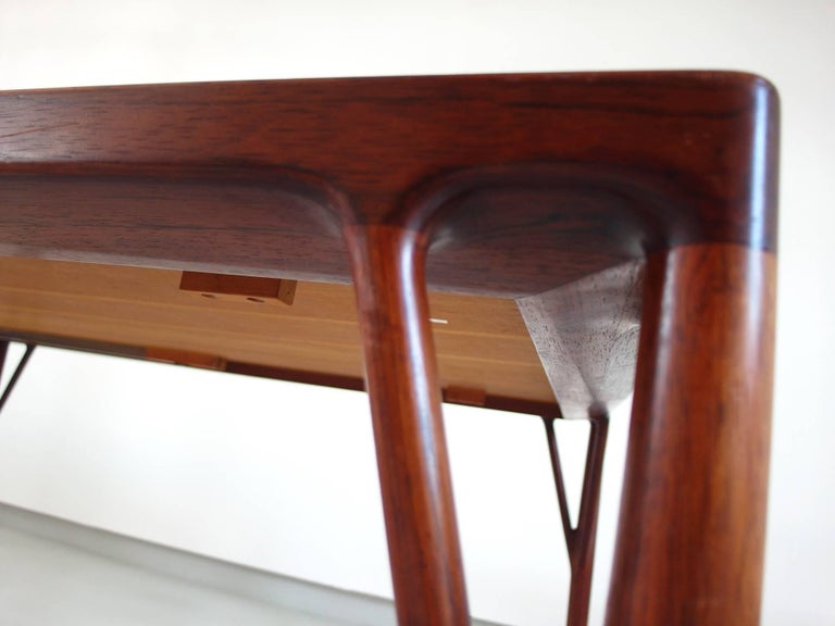 Helge Vestergaard Jensen Sculptural Dining Table with Extension ...