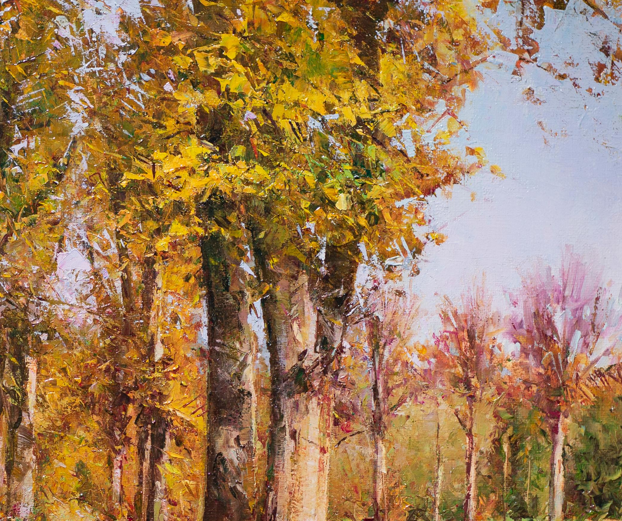Helios Gisbert - 'The Faraway Lane' Contemporary Landscape painting ...