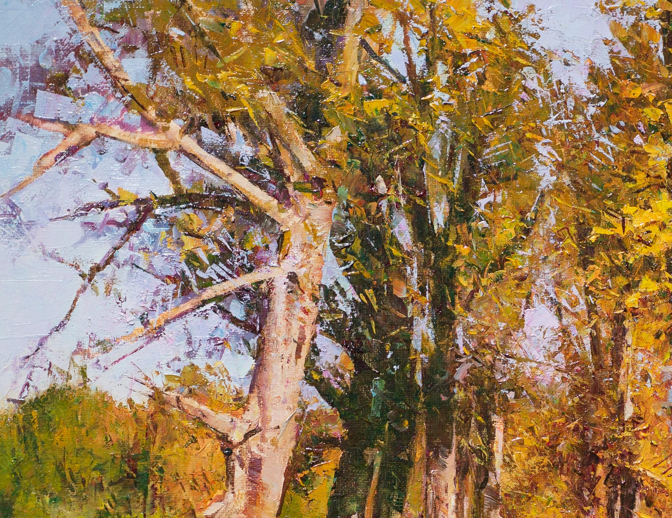 Helios Gisbert - 'The Faraway Lane' Contemporary Landscape painting ...