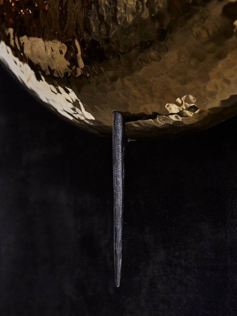 Helios Wall Sconces in Brass and Iron by Alexandre Taveau For Sale at ...