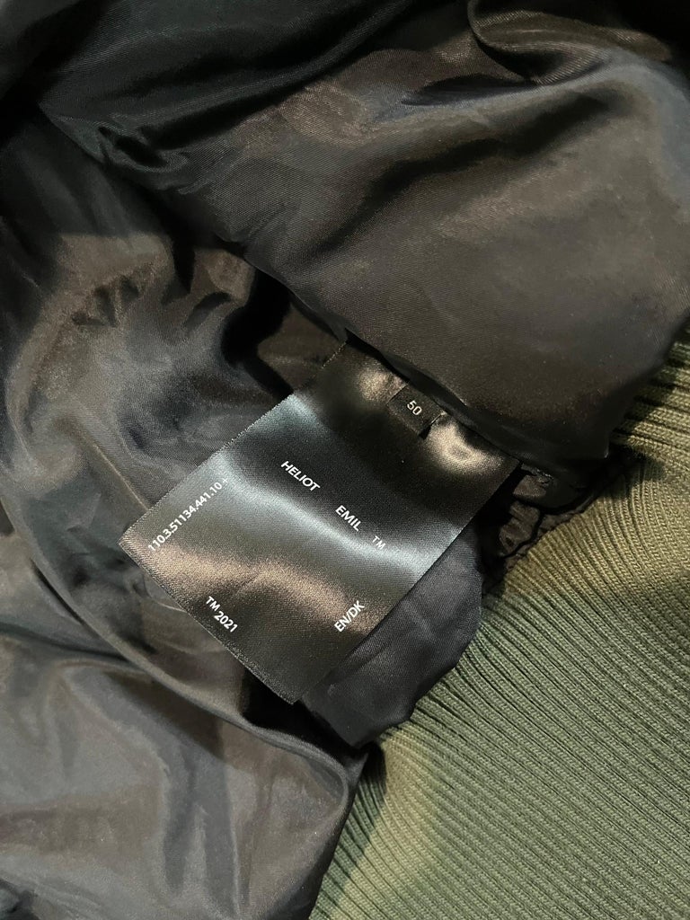 Heliot Emil F/W2022 Tranquil Bomber Jacket For Sale at 1stDibs