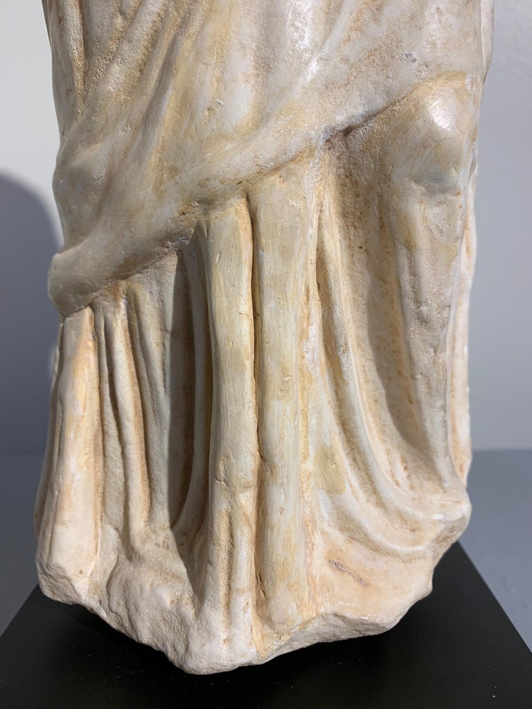Hellenistic Greek White Marble Figure of a Woman, circa 3rd Century BC ...