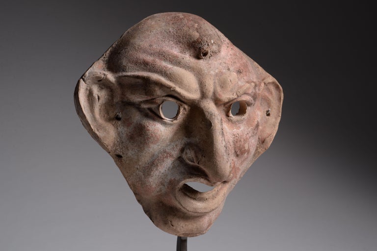 Hellenistic Grotesque Theatre Mask of Maccus For Sale at 1stDibs