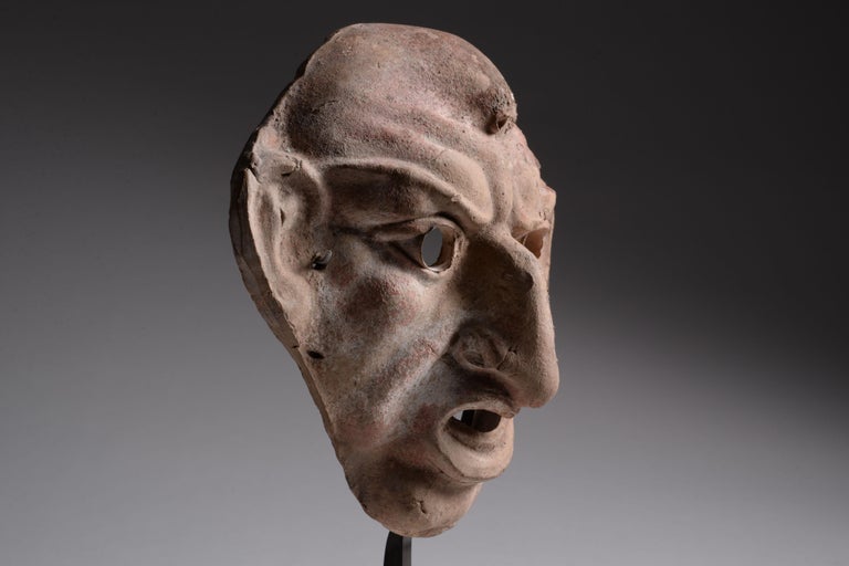 Hellenistic Grotesque Theatre Mask of Maccus For Sale at 1stDibs