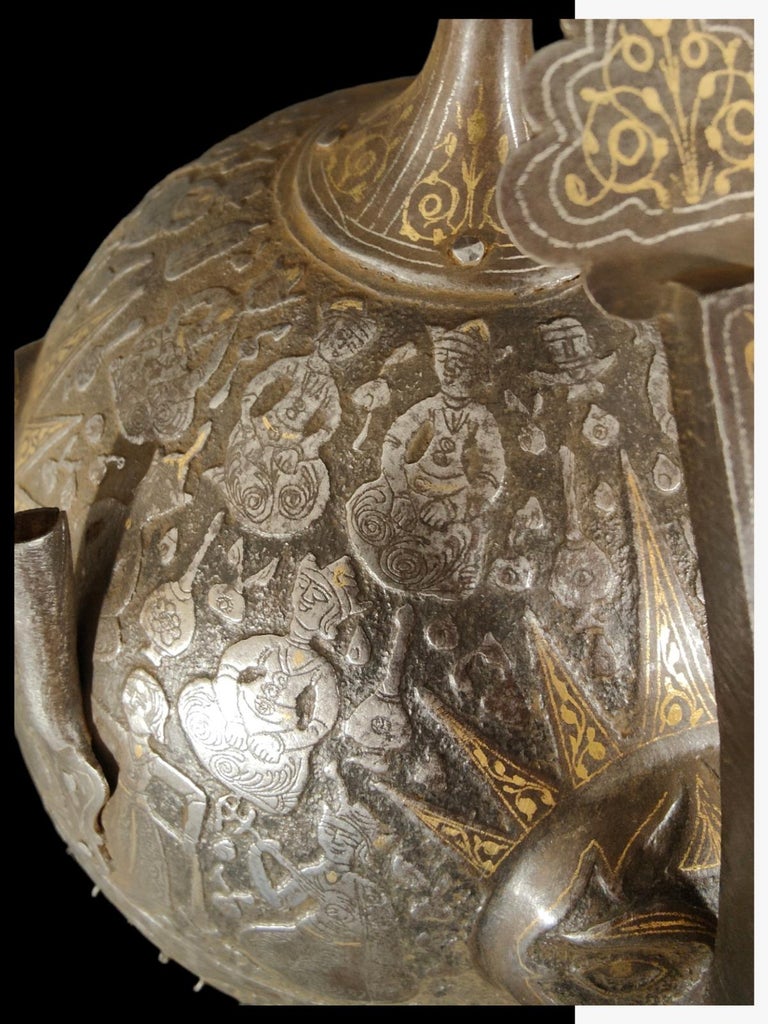 Helmet ''Khula Khud'' 19th Century, Persia, Quajar at 1stDibs