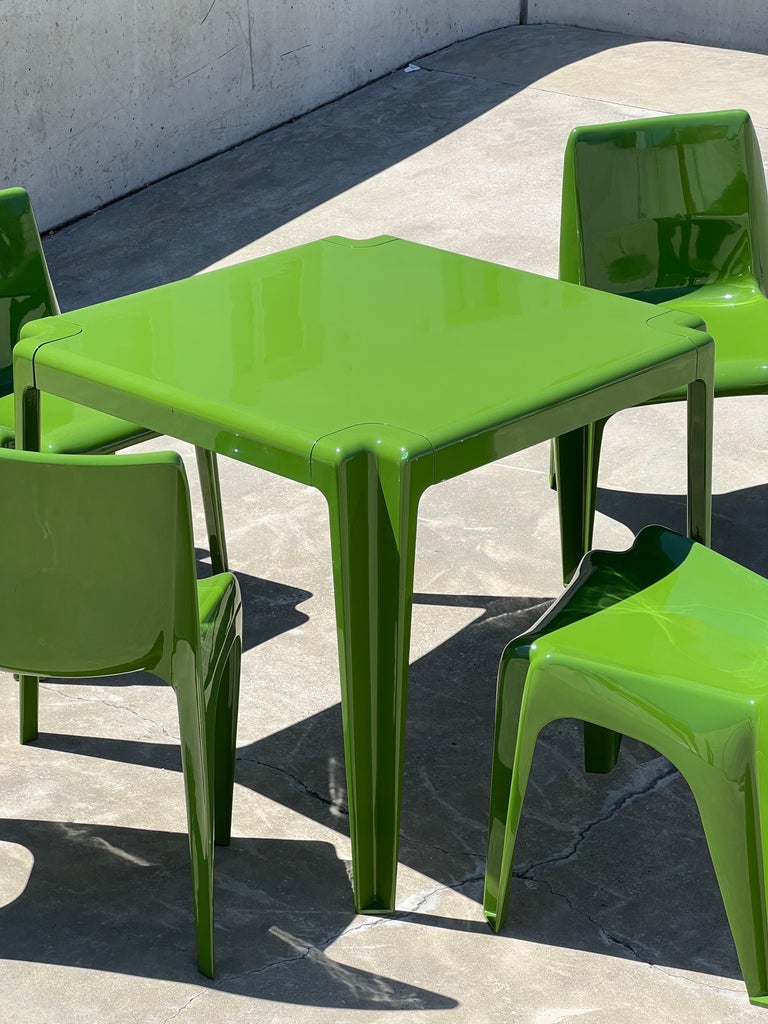 Helmut Bätzner Set of Dining Table + Four BA 1171 Chairs for Bofinger ...