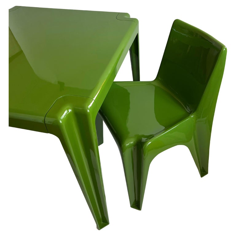 Helmut Bätzner Set of Dining Table + Four BA 1171 Chairs for Bofinger ...