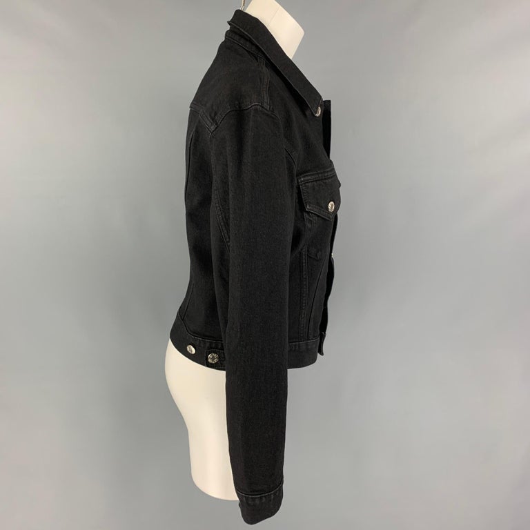 HELMUT LANG Size L Black Cotton Masc Trucker Jacket For Sale at 1stDibs