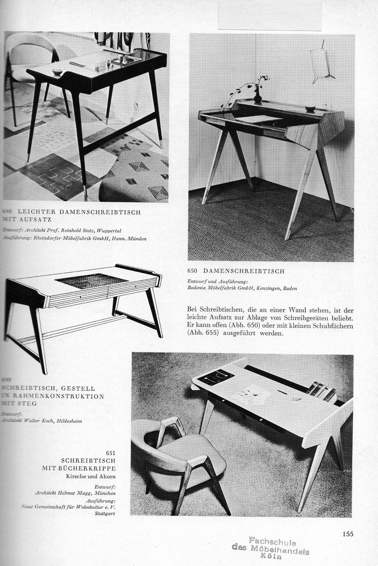 Helmut Magg, Desk for WK Möbel, 1954 For Sale at 1stDibs