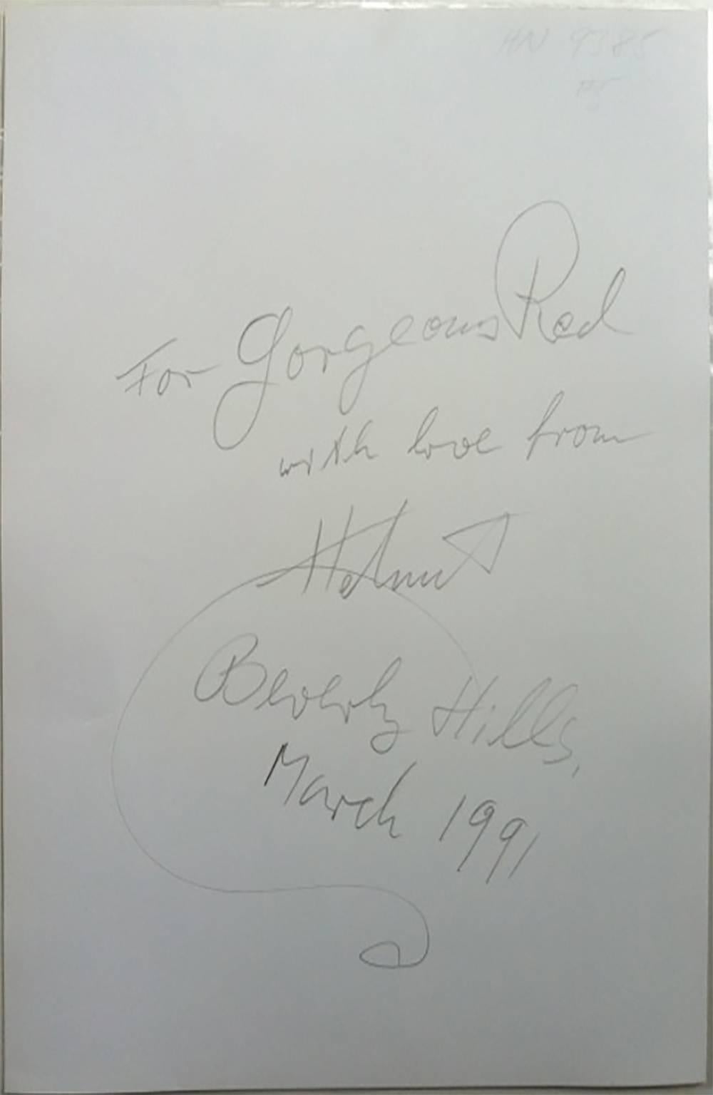 Helmut Newton - "Red Gorgeous" Jennifer Howard Kessler, 1991 For Sale ...