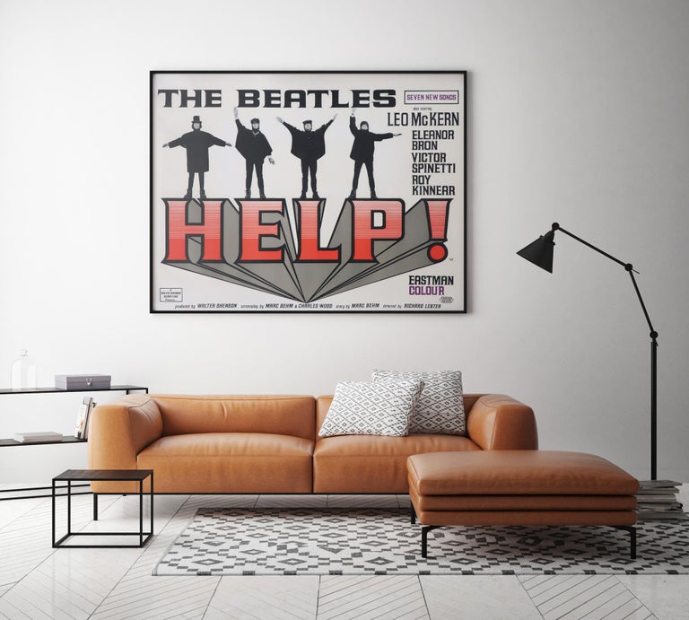 Help! The Beatles Original UK Film Movie Poster, 1965 For Sale at 1stDibs