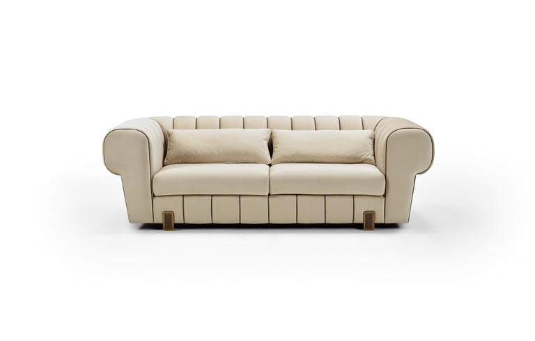 HEMINGWAY II Sofa with Quilted Back and Arms For Sale at 1stDibs