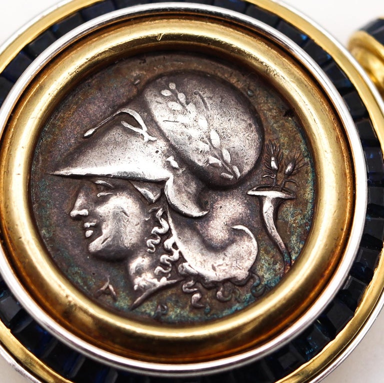 Hemmerle Munich 1970 Ancient Coin Necklace 18Kt Gold And Platinum With ...