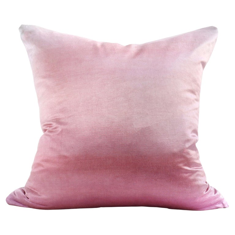 Hemp Silk Pillow - Dusty Rose For Sale at 1stDibs