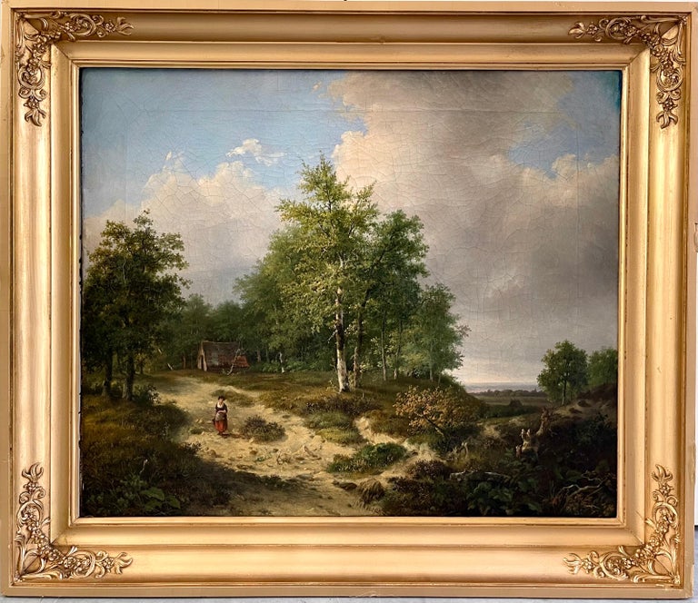 Hendrick Verpoeken - 19th century Romantic Dutch landscape painting ...
