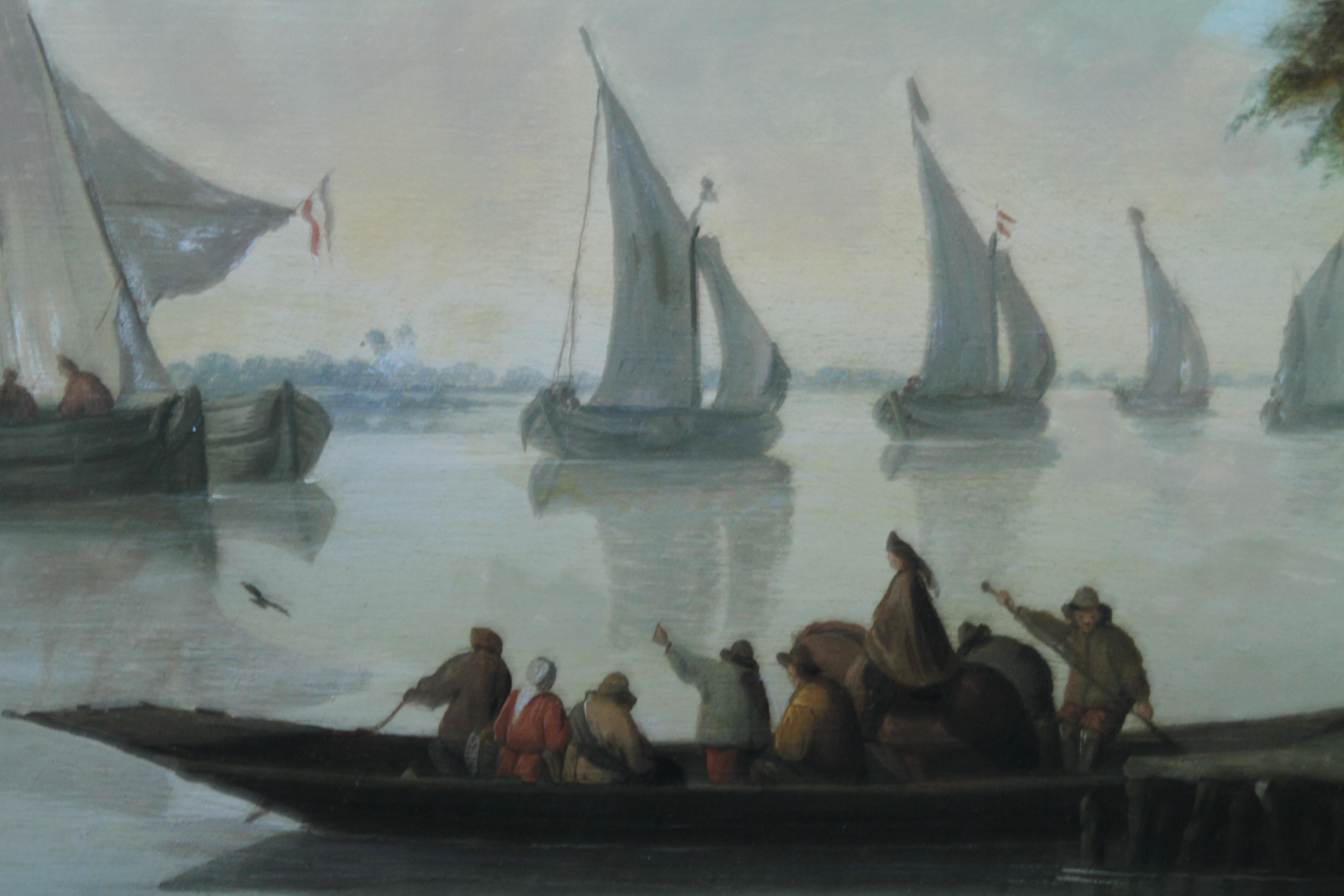 Hendrik de Meyer - View of River Dort, Dordrecht in Distance - Dutch ...