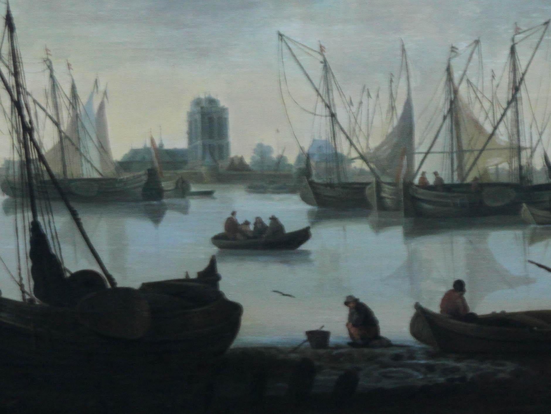 Hendrik de Meyer - View of River Dort, Dordrecht in Distance - Dutch ...