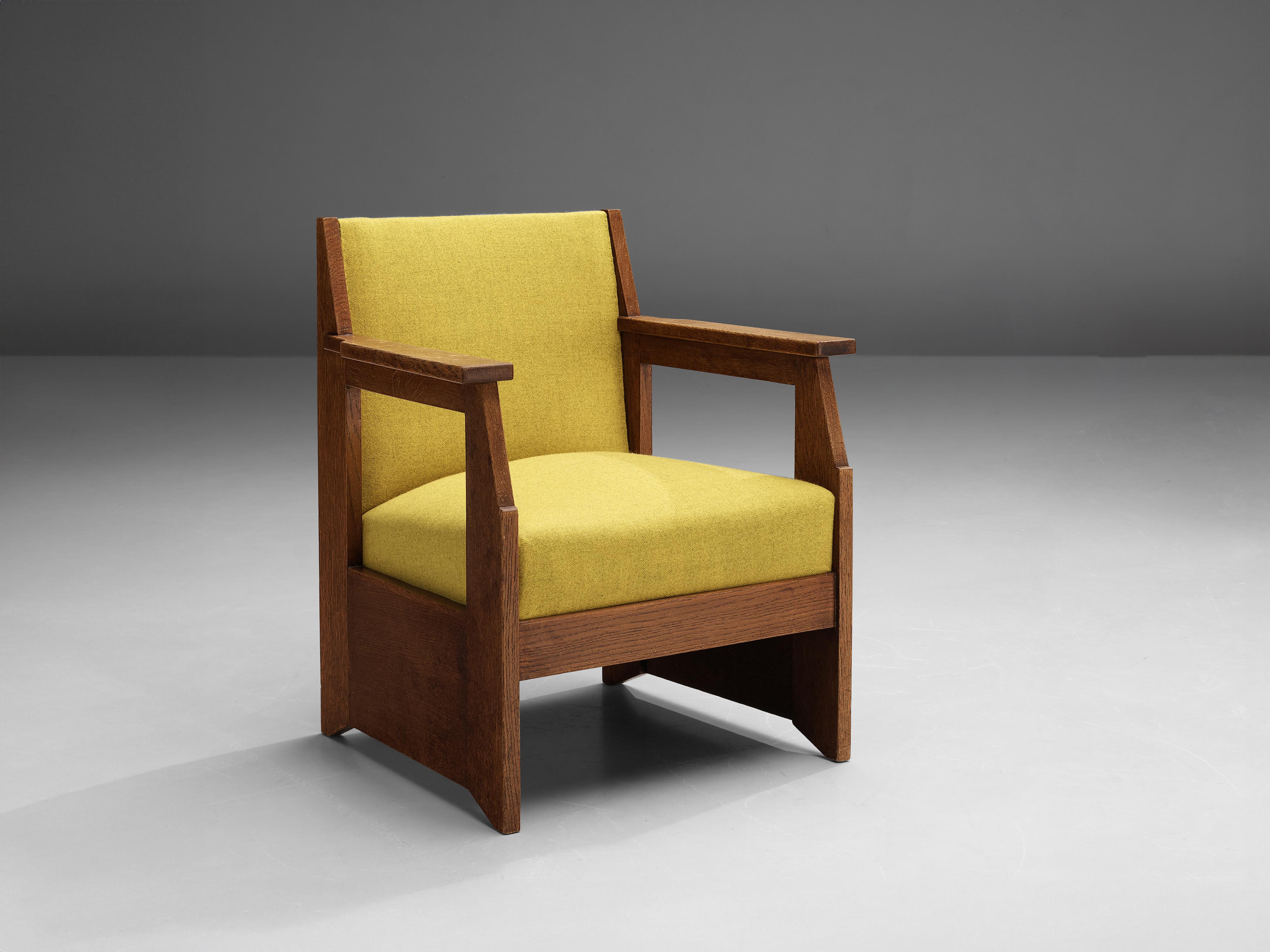 Hendrik Wouda for H. Pander and Zn Rare Art Deco Armchair For Sale at ...
