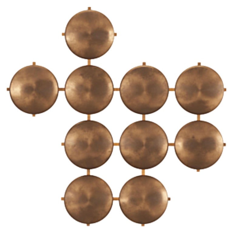 Floor Sample Henge 10 Element Wall Clips Lights in Burnished Brass For ...