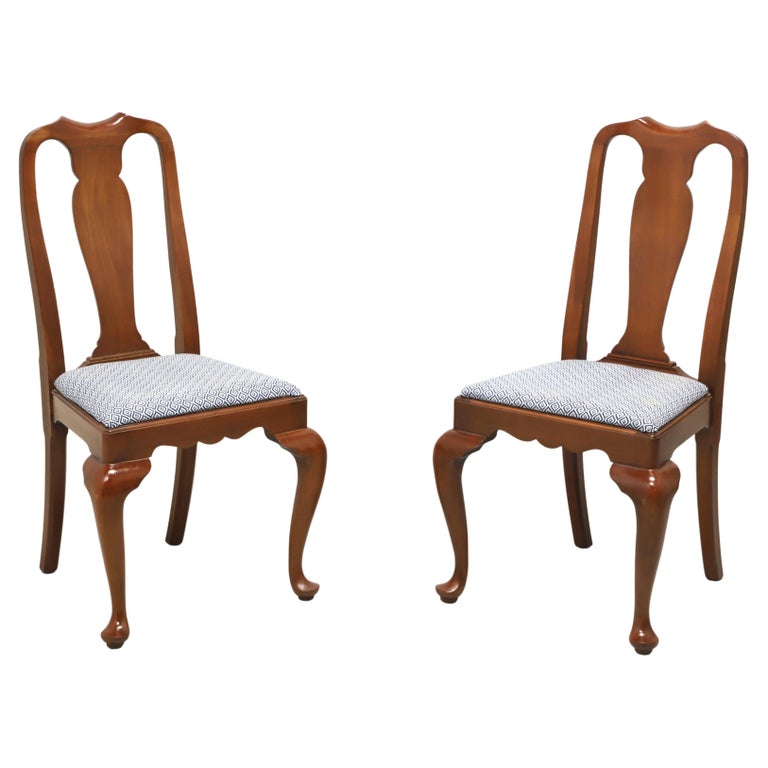 HENKEL HARRIS 109S 24 Wild Black Cherry Queen Anne Dining Side Chairs ...