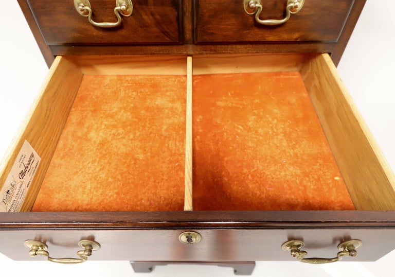 HENKEL HARRIS 155 29 Solid Mahogany Chippendale Semainier Lingerie ...