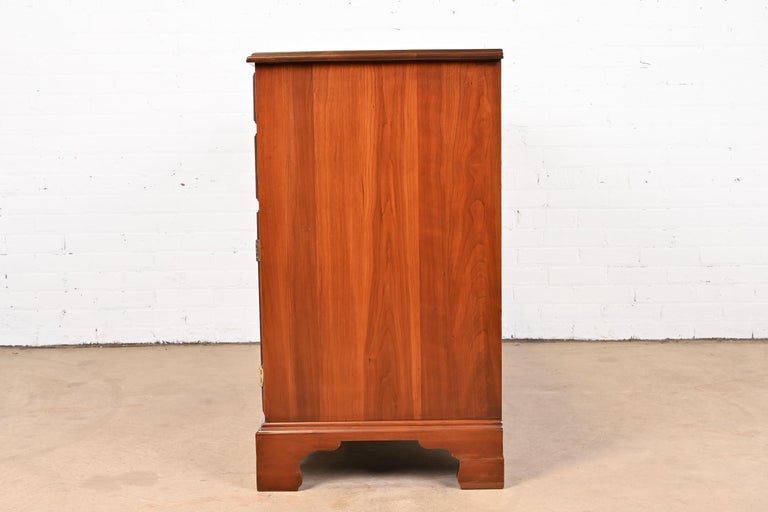 Henkel Harris American Colonial Cherry Wood Sideboard or Bar Cabinet ...