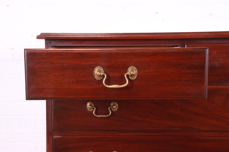Henkel Harris American Colonial Solid Mahogany Highboy Dresser at ...