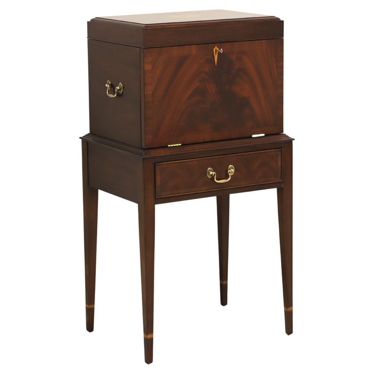 HENKEL HARRIS Hepplewhite Inlaid Mahogany Silver Chest 2529 Finish 29 ...