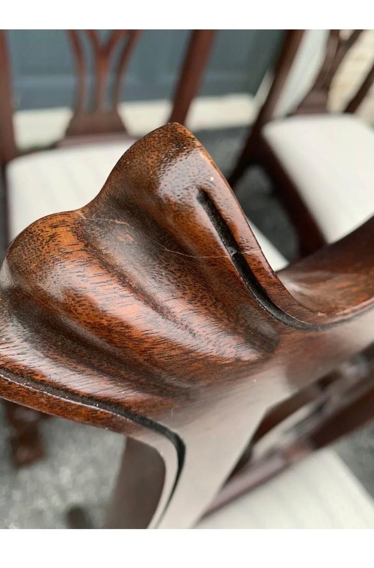 Henkel Harris Model 112 Ball in Claw Mahogany Dining Chairs- Set of 10 ...