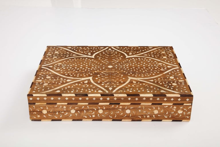 Henna Tattoo Wood Inlay Box For Sale at 1stDibs