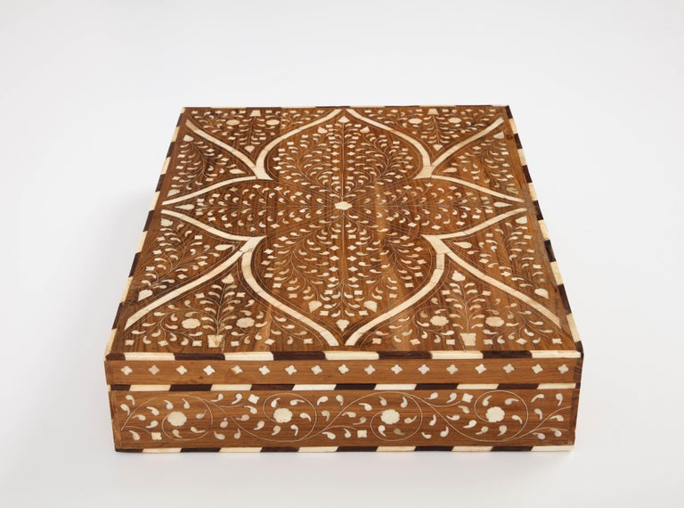 Henna Tattoo Wood Inlay Box For Sale at 1stDibs