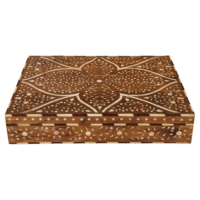 Henna Tattoo Wood Inlay Box For Sale at 1stDibs