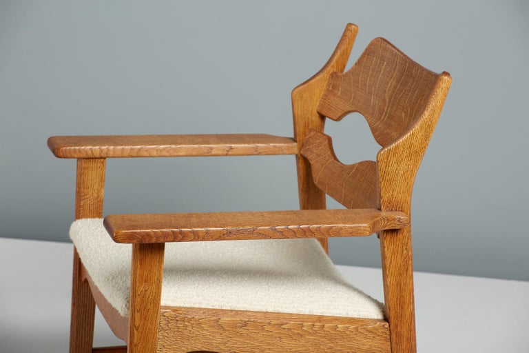 Henning Kjaernulf Oak Razor Blade Chairs, C1960s For Sale at 1stDibs
