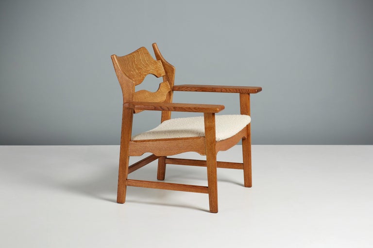 Henning Kjaernulf Oak Razor Blade Chairs, C1960s For Sale at 1stDibs